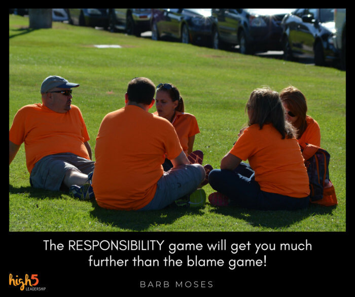 Are You Playing The Responsibility Game? - High5 Leadership
